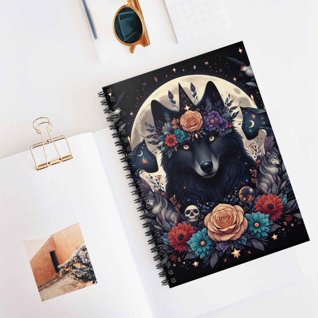 Wolves Cat Moon Forest Gothic Witch Pagan Journal Nature Fantasy Animal ...