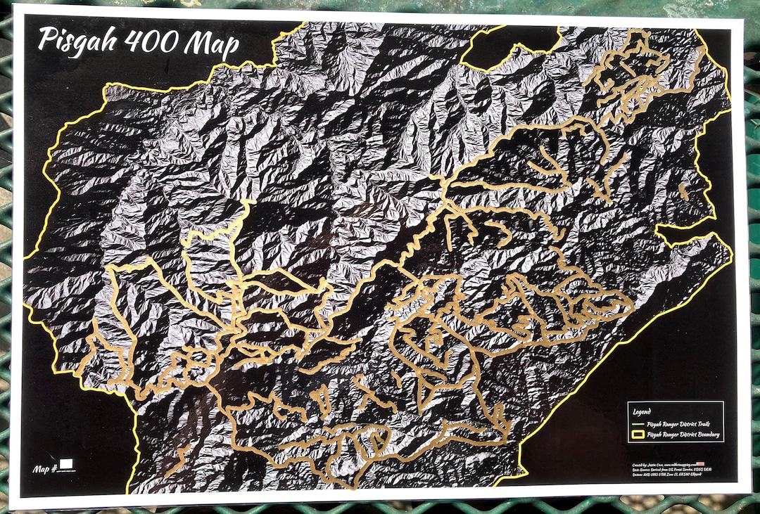Pisgah 400 Map Kit (12"x18") - Etsy