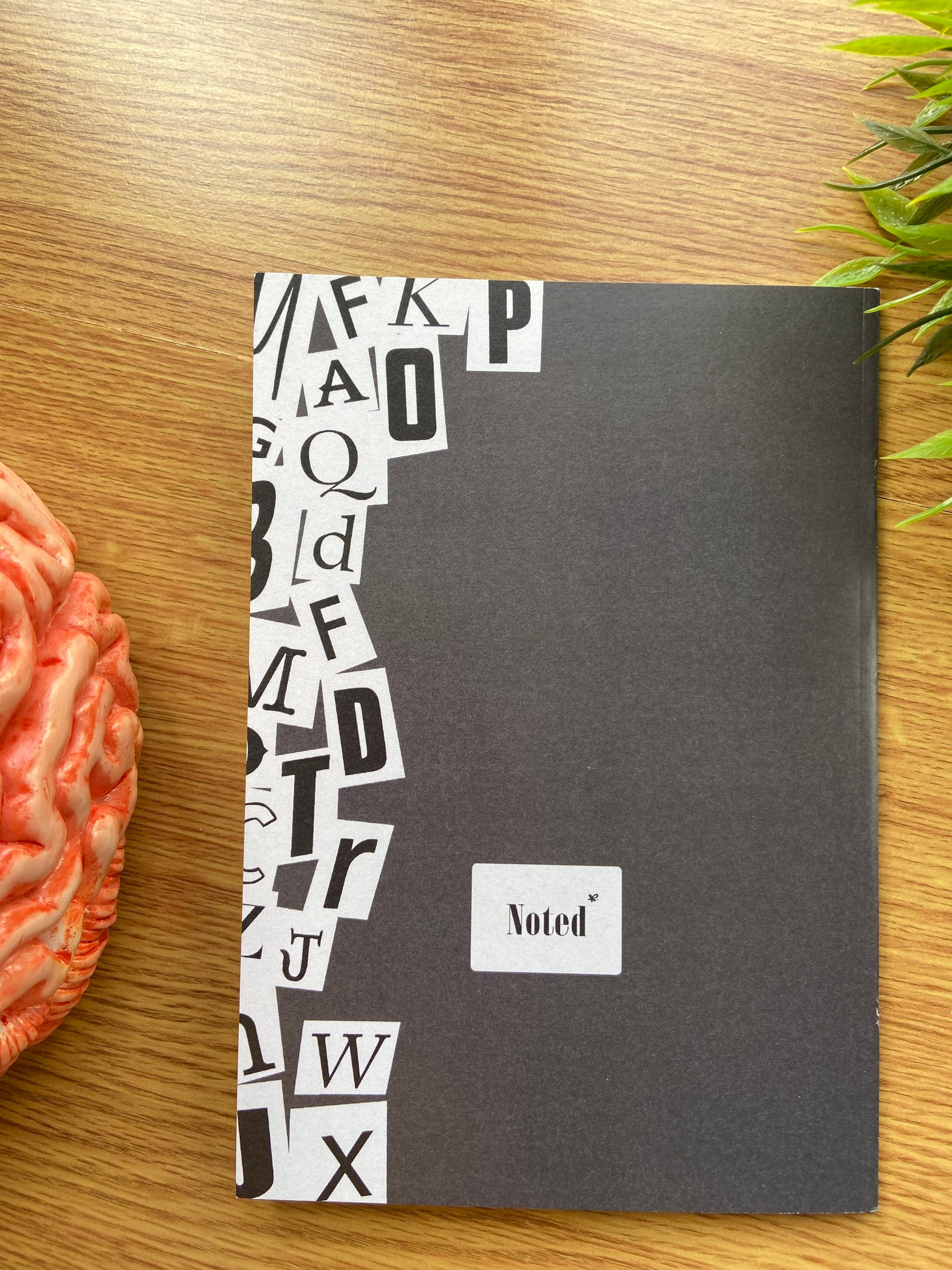 Typography Grunge Decorative Stationery EVIL PLANS A5 LINED Notebook ...