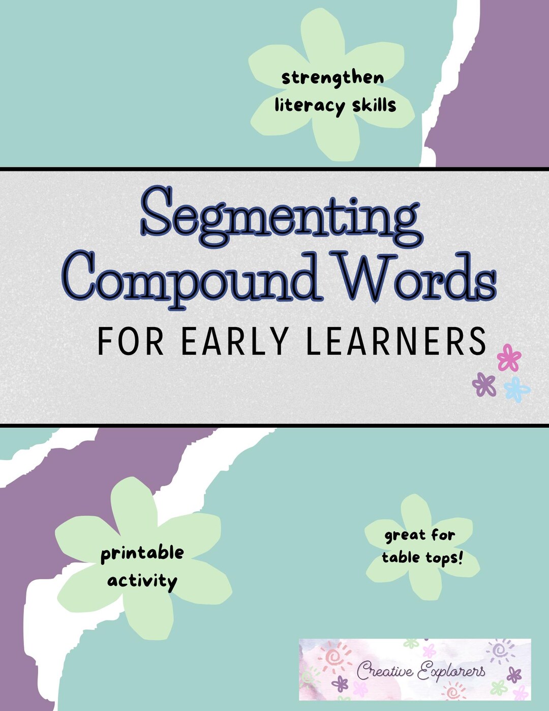 Printable-segmenting Compound Words Activity for Early Learners - Etsy