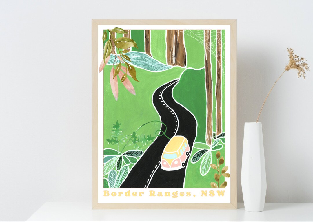 Border Ranges Tourist Poster - Etsy UK