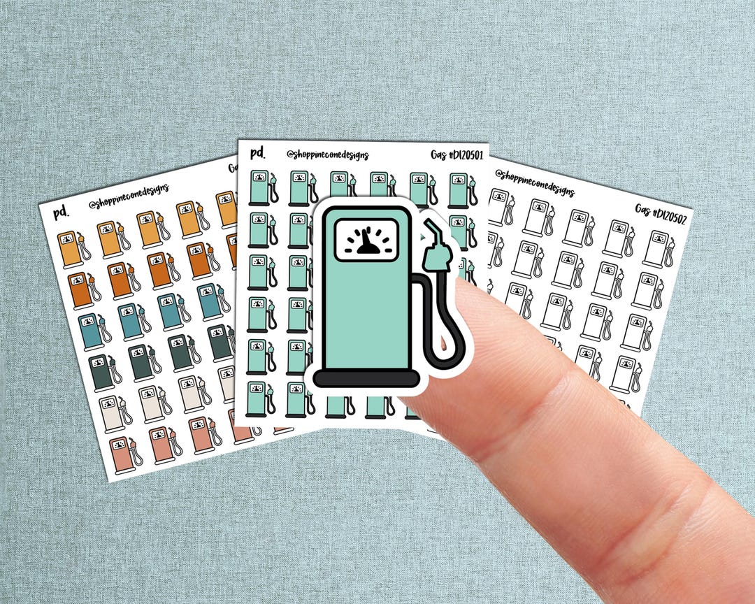 Gas Budget Planner Stickers: Car Maintenance Calendar Stickers - Etsy
