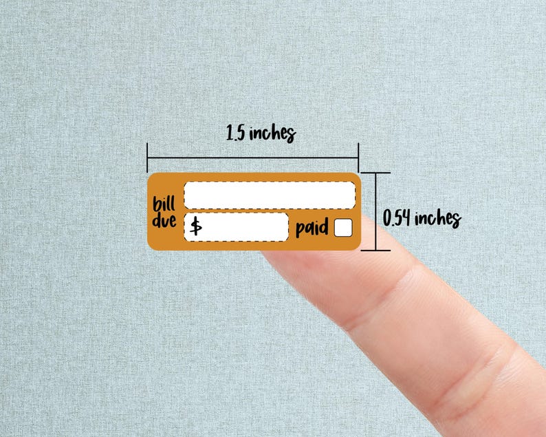 Bill Tracker Stickers: Budget Planner Stickers - Etsy