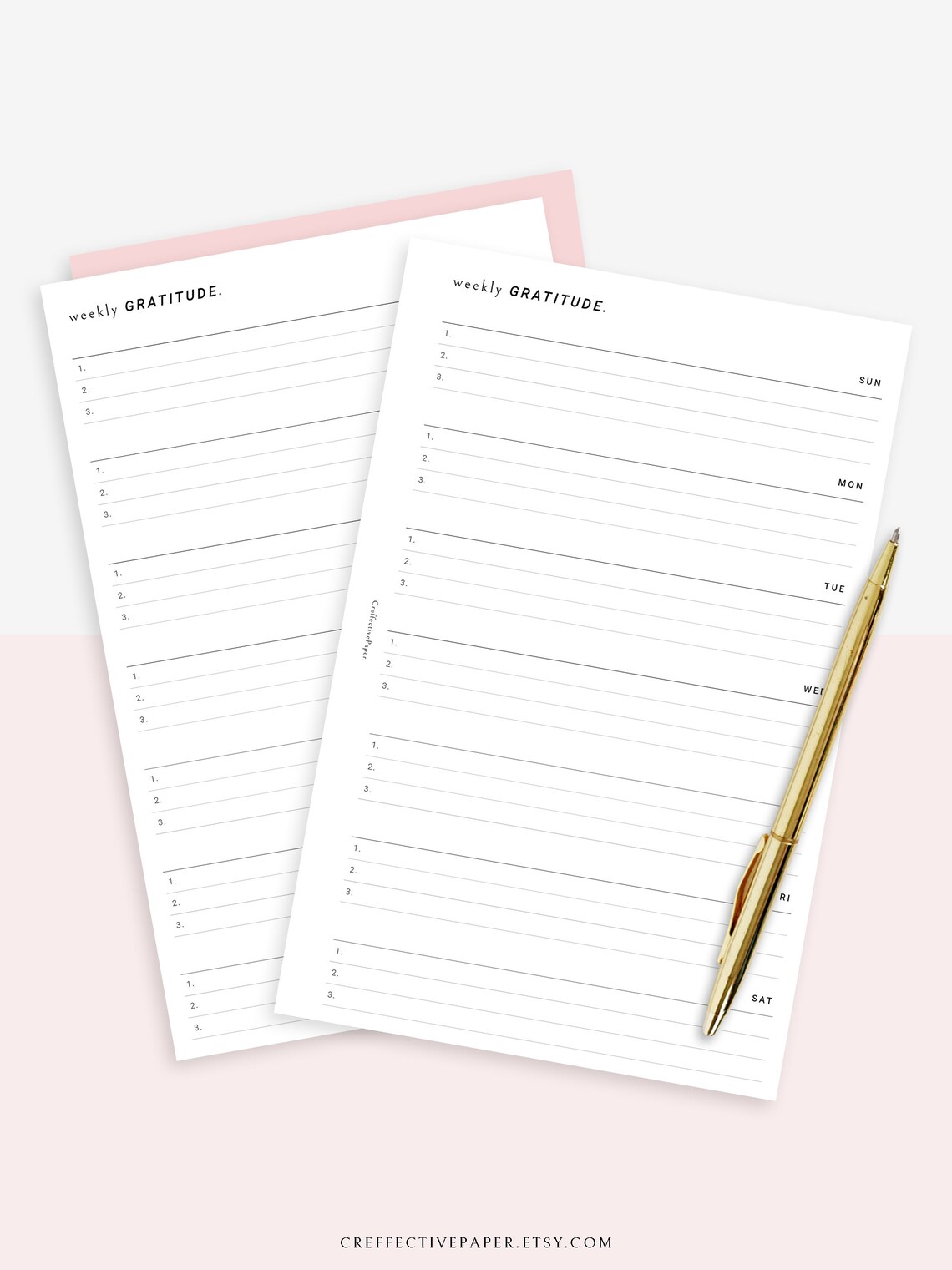 Weekly Gratitude 5 Minutes Journal Template Morning Night Etsy weekly-gratitude-5-minutes-journal-template-morning-night-etsy