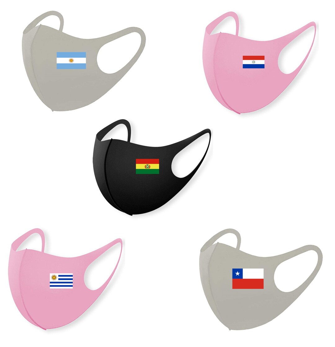 Favor Team Copa America Comfortable Face Cover Washable Handmade ...