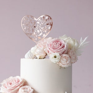 Decorative Heart Topper | Heart Shaped Decorative Cake Topper | Heart ...