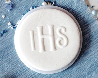 Elegant Ihs Communion Embosser Cookie Biscuit Stamp Cake - Etsy