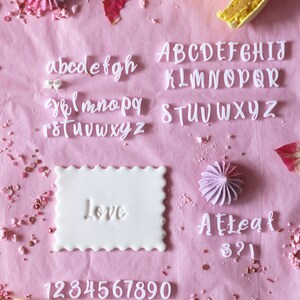 MINI Cake Alphabet Sweet Letters Cake Craft Stencil Number Cake ...