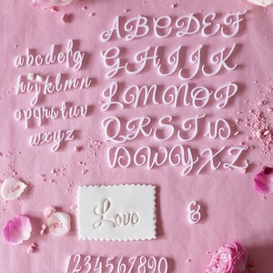 Cake Alphabet Exclusive Letters Cake Craft Stencil Number Cake ...
