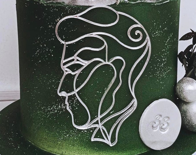 Clasped Hands Topper Line Art Cake Topper Abstract Cake Topper Lineart ...