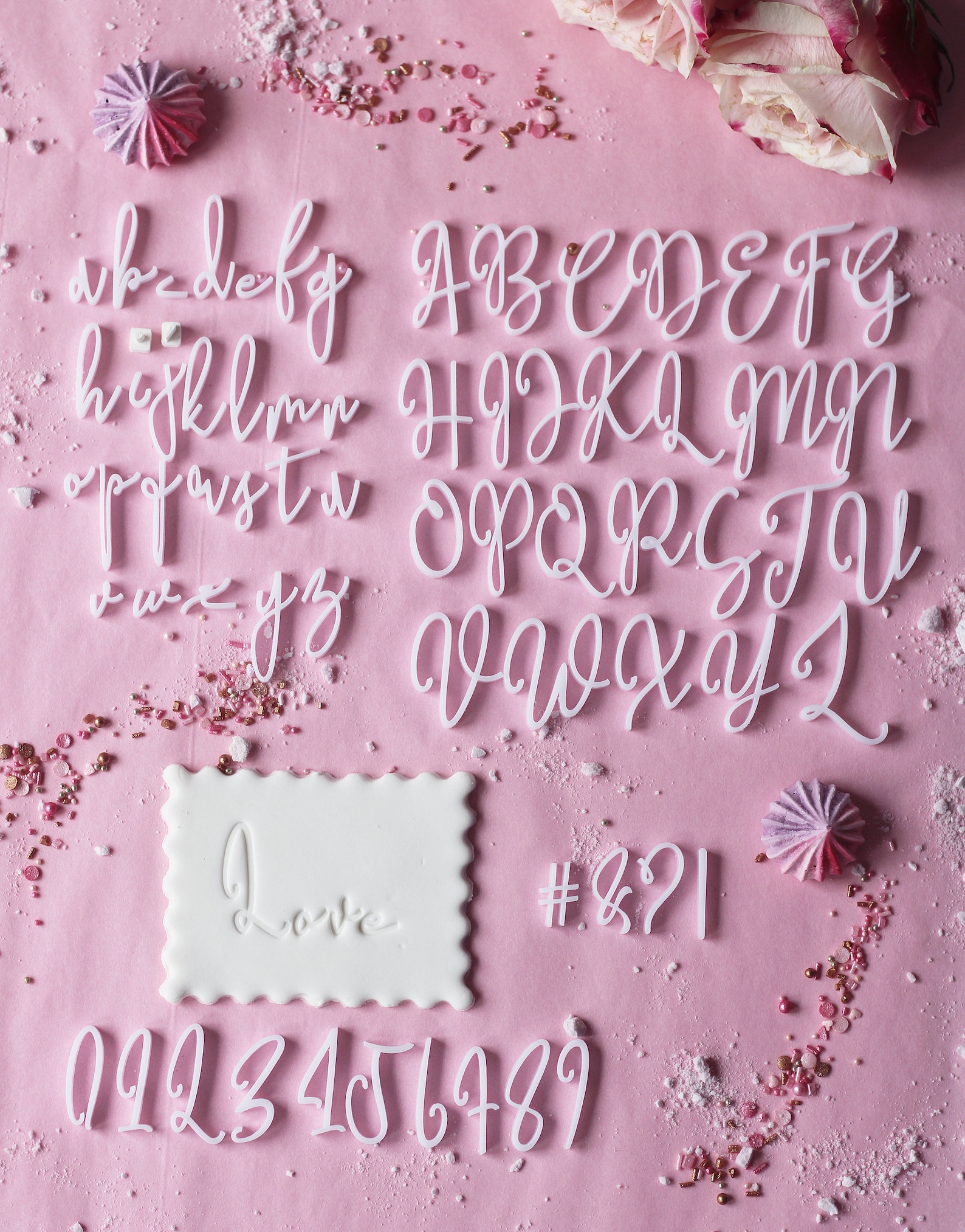 Cake Alphabet MODERN Letters Cake Craft Stencil Number Cake - Etsy