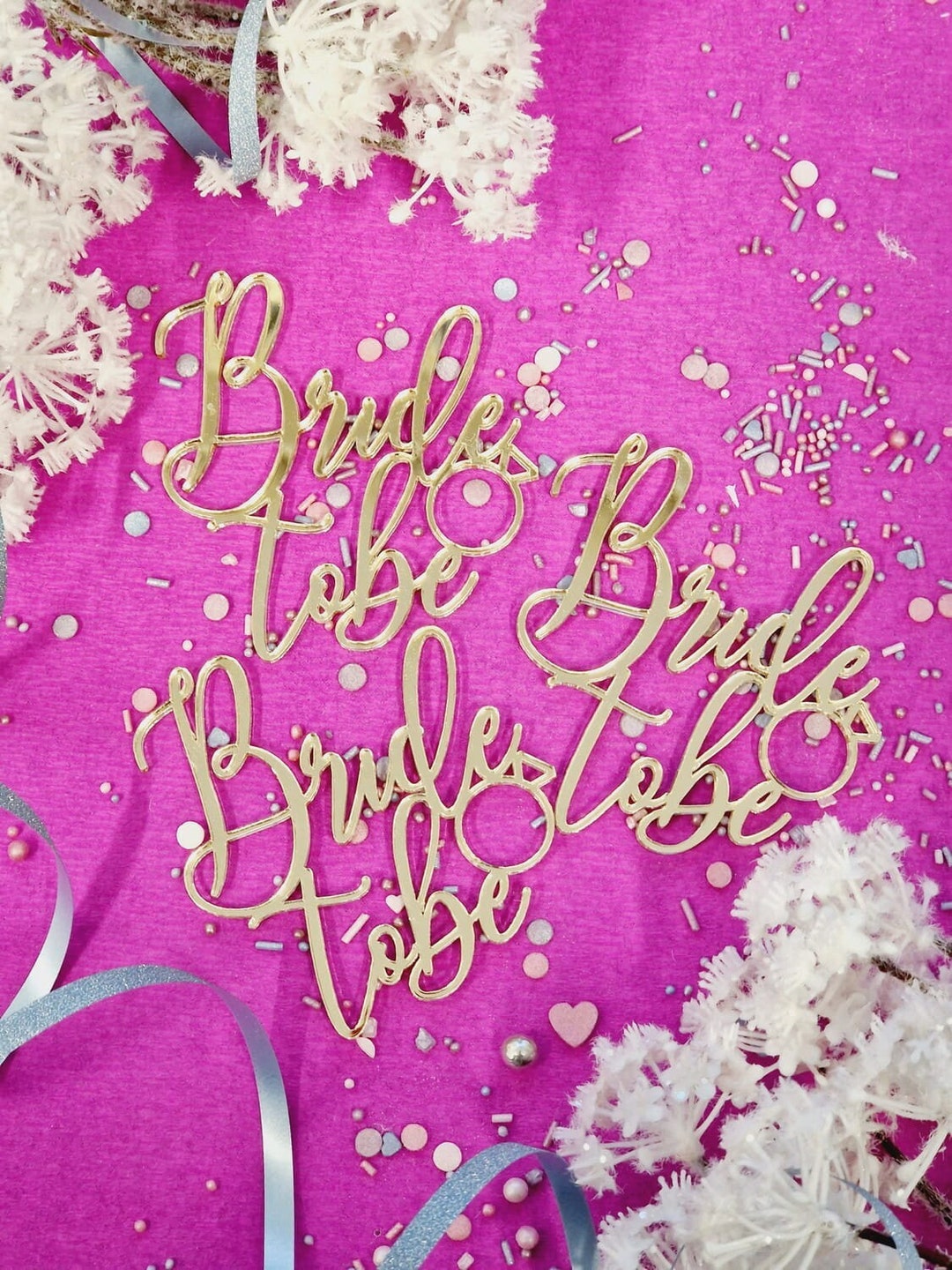 SET of 3 Cake Side Decors Bento Cake "bride to Be" | Bento Cake | Cake ...