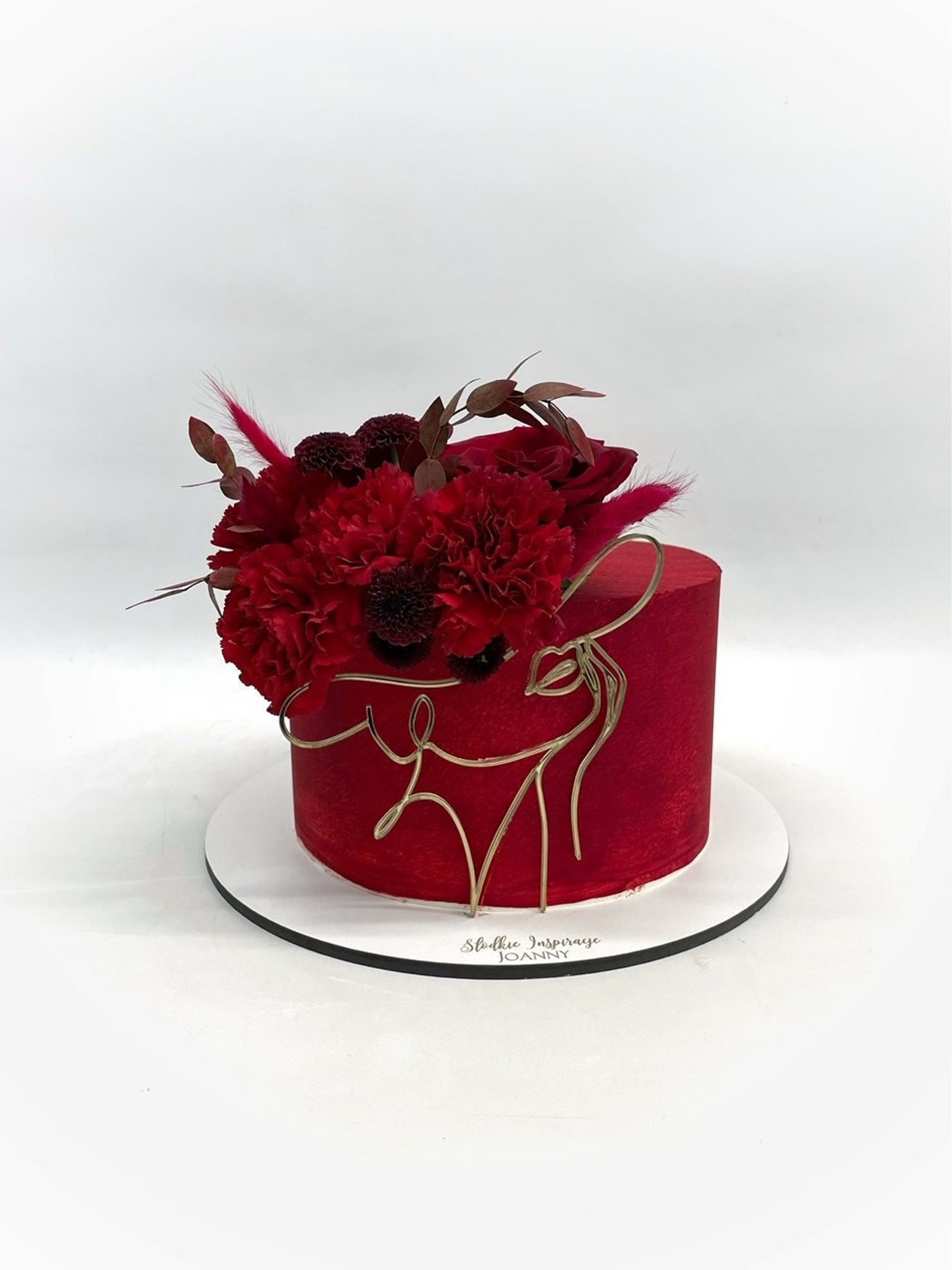 One Line Art Cake Topper Woman With the Hat Line Art Cake - Etsy