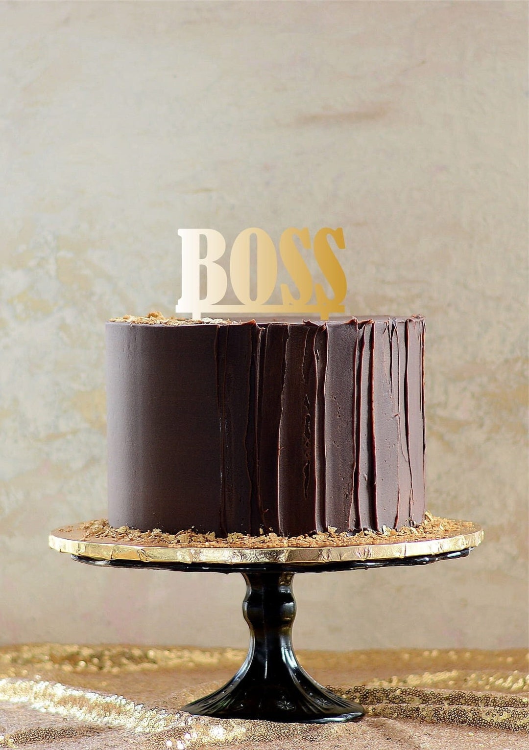 Cake Topper "boss" | Cake Topper for Birthday | Boss on Cake | Cake ...