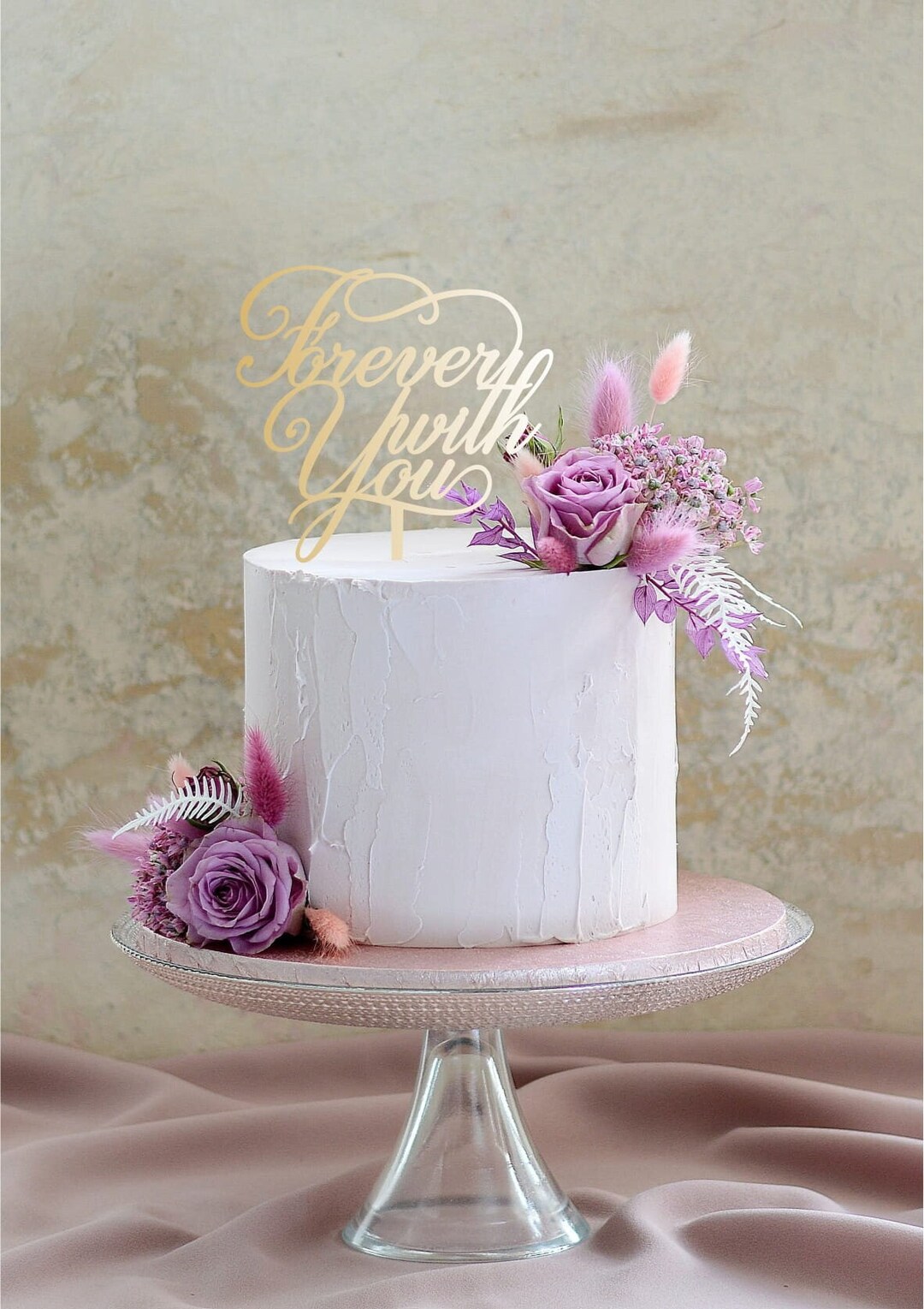 Cake Topper "forever With You" | Wedding Cake Topper | Cake Topper for ...