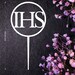 Cake Topper Classic IHS | First Holy Communion | Baptism | IHS Host ...