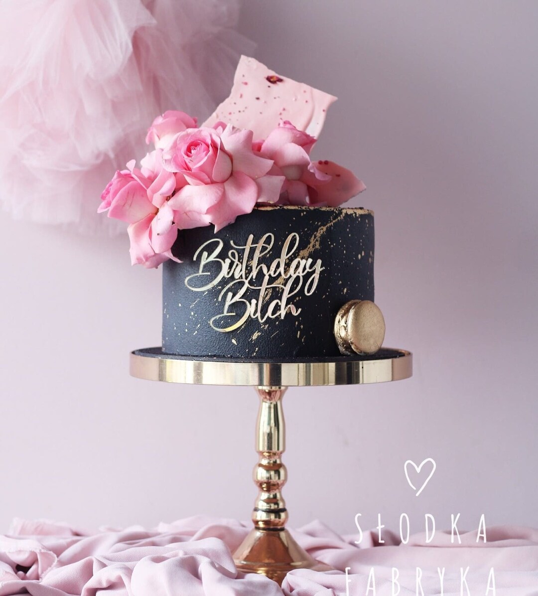Cake Side Decor "birthday B" Standard | Birthday Cake Decor | Cake ...
