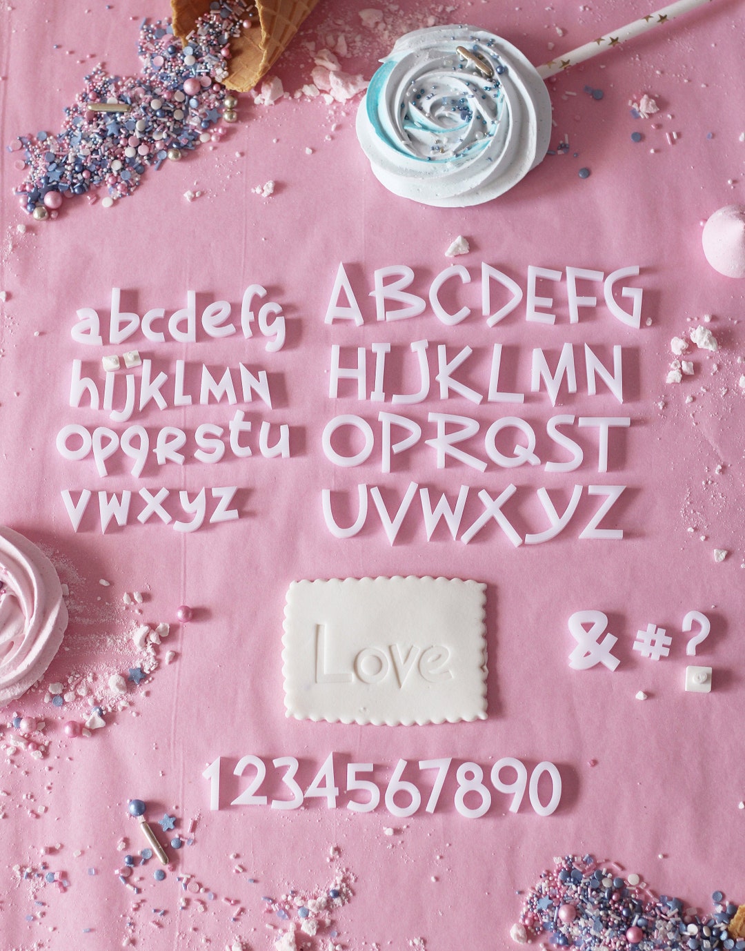 Cake Alphabet Funny Letters Cake Craft Stencil Number Cake Decorating ...