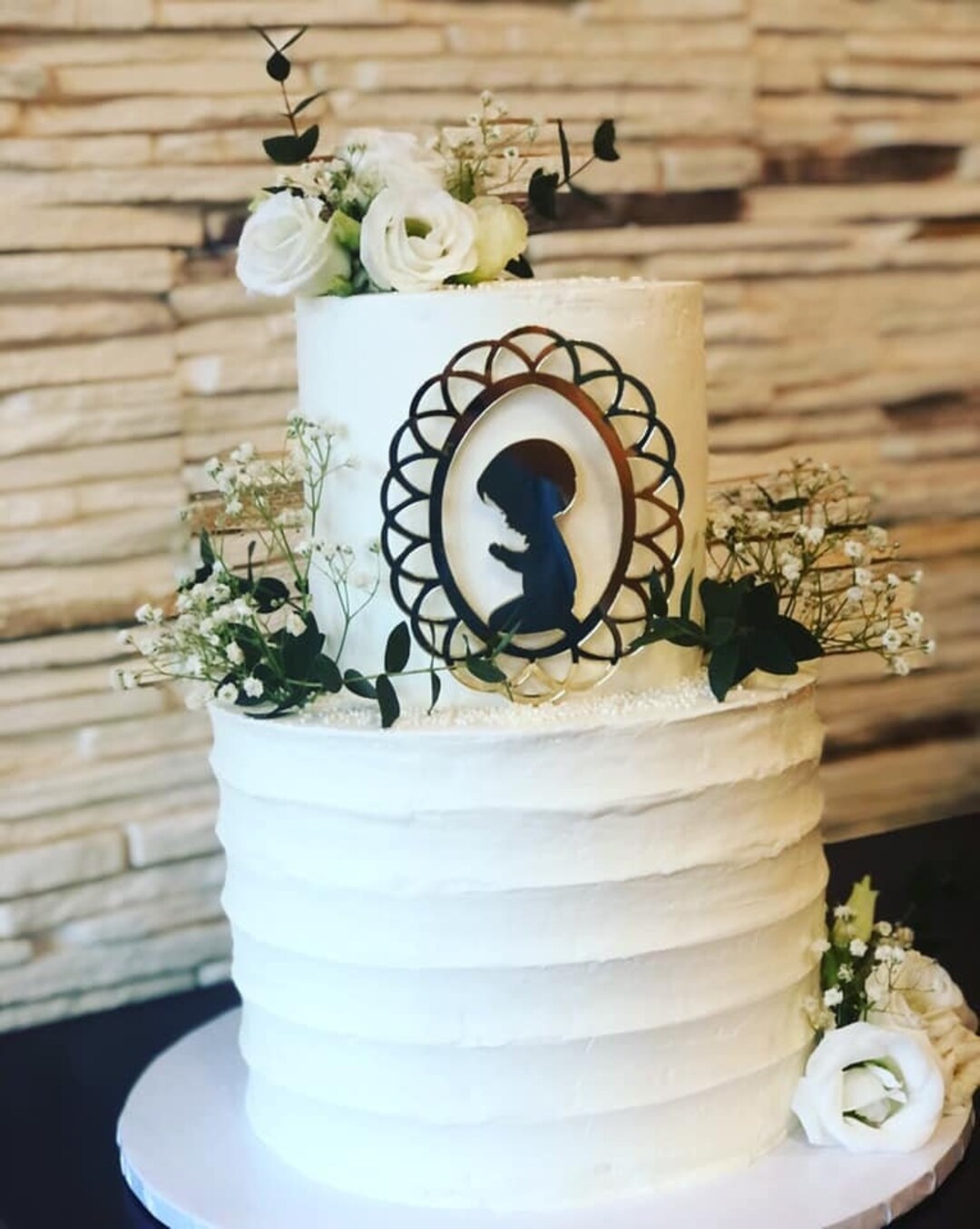 Cake Topper First Communion Kneeling Boy or Girl in Decorative Frame ...