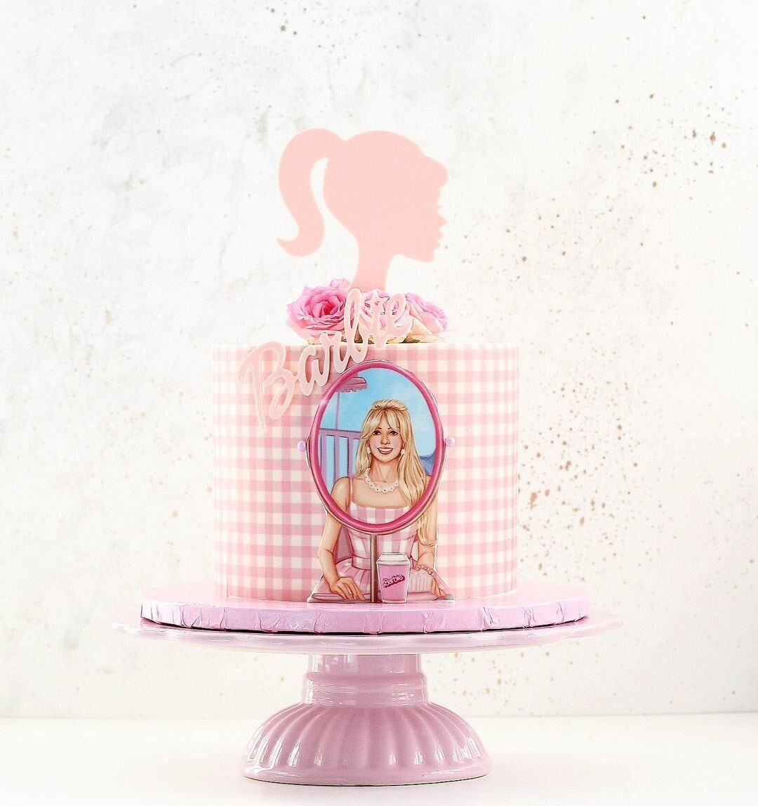 Cake Topper SET "doll + Doll's Head" | SET of Cake Topper and Side ...