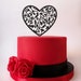 Decorative Heart Topper | Heart Shaped Decorative Cake Topper | Heart ...