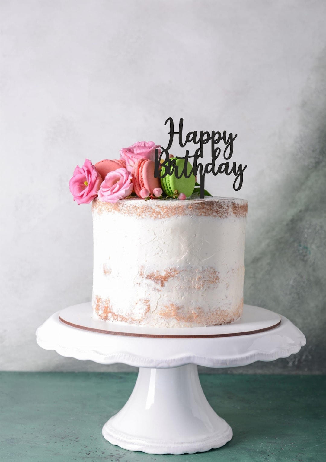 Mini Cake Topper "happy Birthday" | Birthday Cake Topper "happy ...