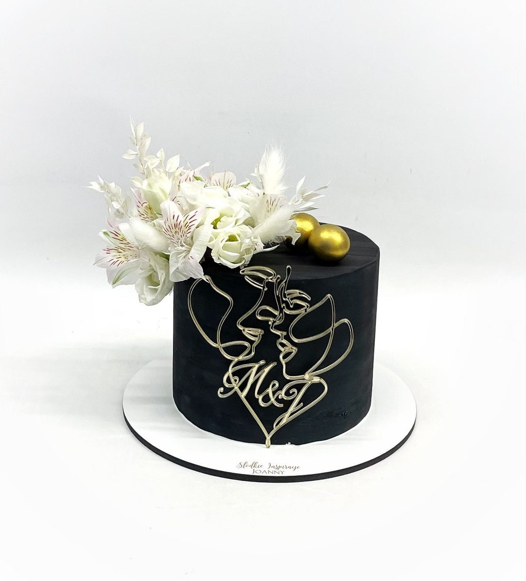 One Line Face Couple Personalized | Line Art Cake Topper | Abstract ...