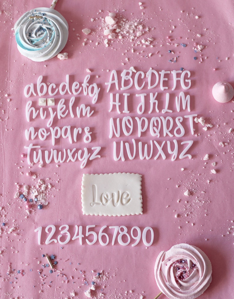 Cake Alphabet Sweet Letters Cake Craft Stencil Number Cake - Etsy