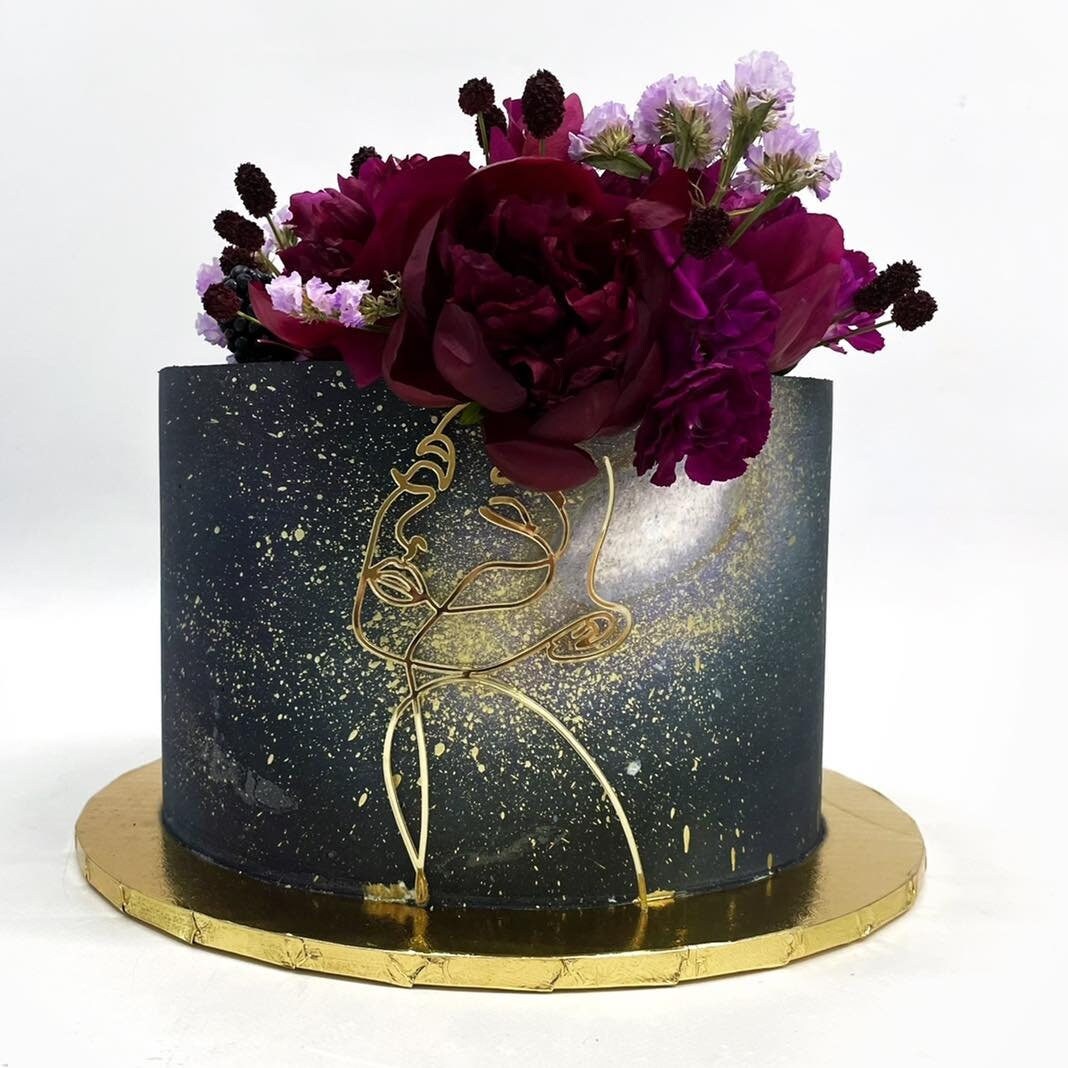 One Line Face Woman Personalized Line Art Cake Topper - Etsy Australia