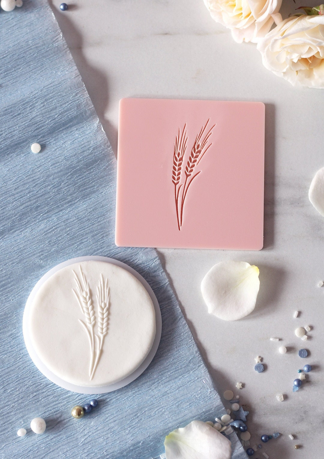 Ear Wheat Embosser, Cookie Biscuit Stamp, Cake Decorating, Fondant ...