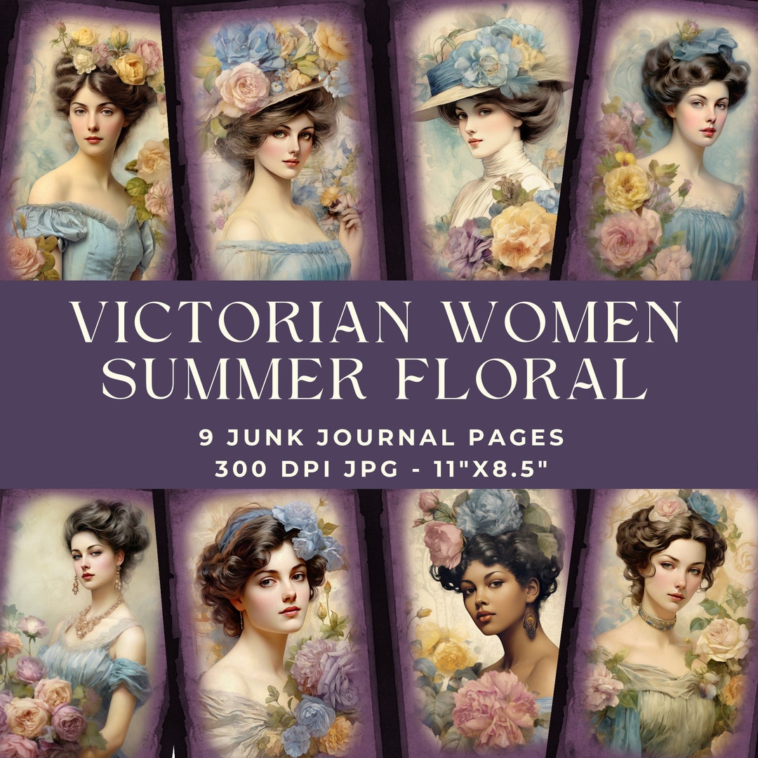 Victorian Women Junk Journal Pages, Victorian Ladies for Junk ...