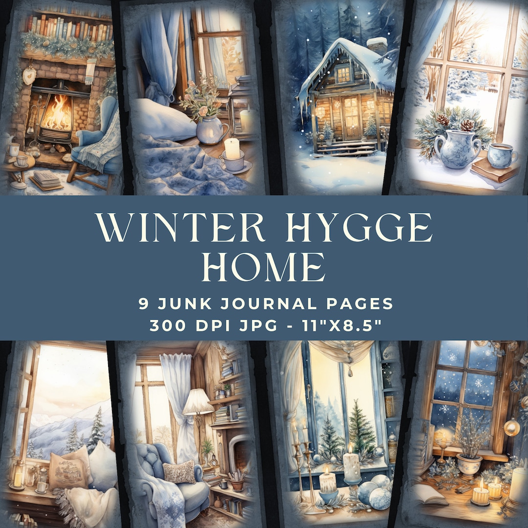 Winter Junk Journal, Hygge Journal, Junk Journal Kit, Junk Journal ...