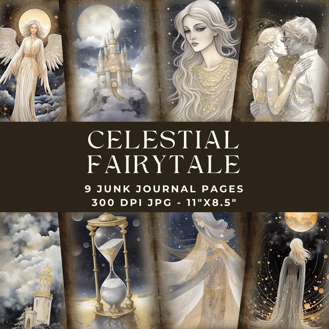Fairytale Junk Journal Page, Mystical Digital Paper, Enchanted Pages ...