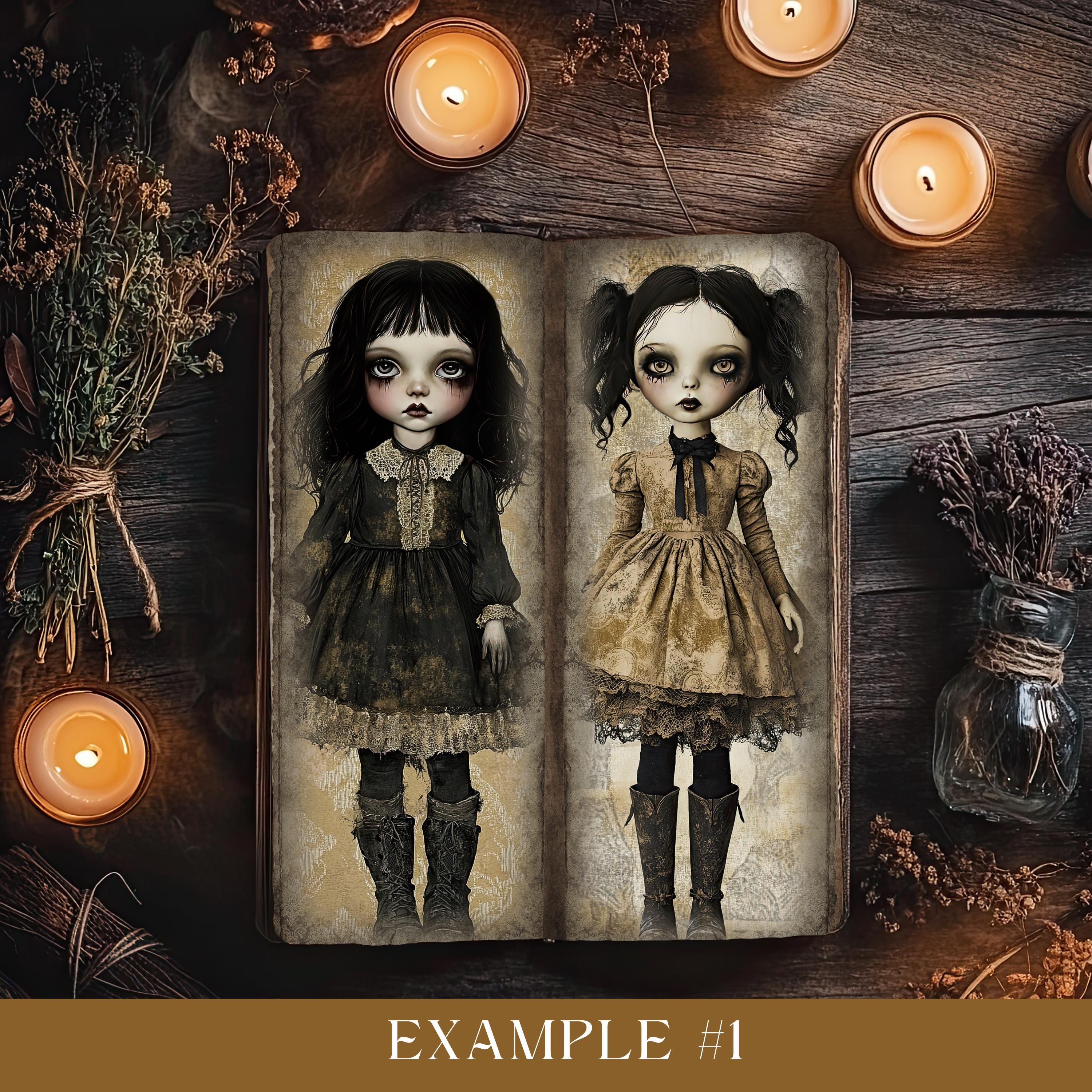 Tall and Skinny Junk Journal Printables, Gothic Girls Junk Journal Page ...