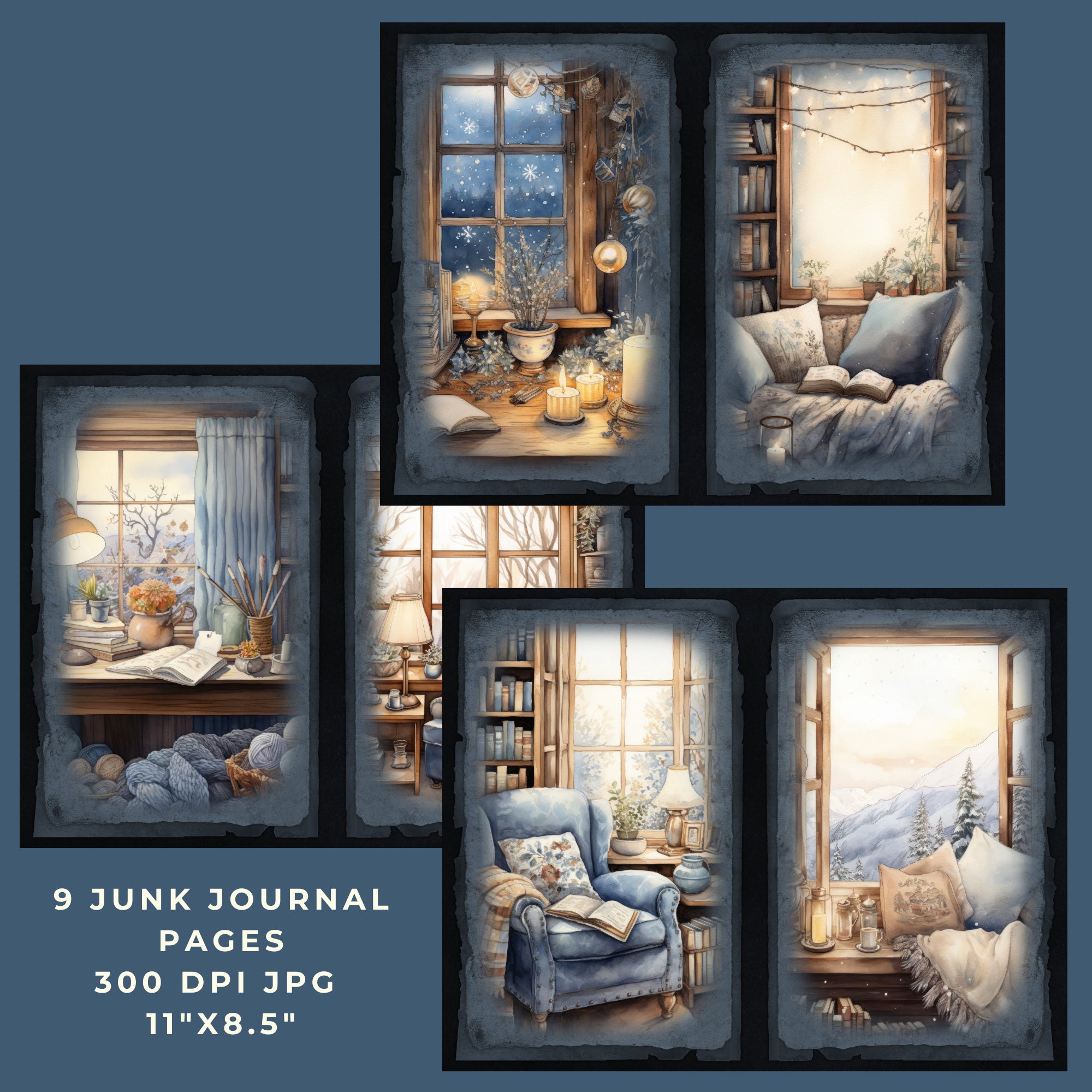 Winter Junk Journal, Hygge Journal, Junk Journal Kit, Junk Journal ...