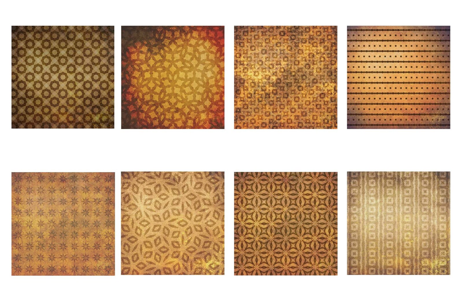 Brown Rustic Shapes Digital Paper Printable Paper - Etsy