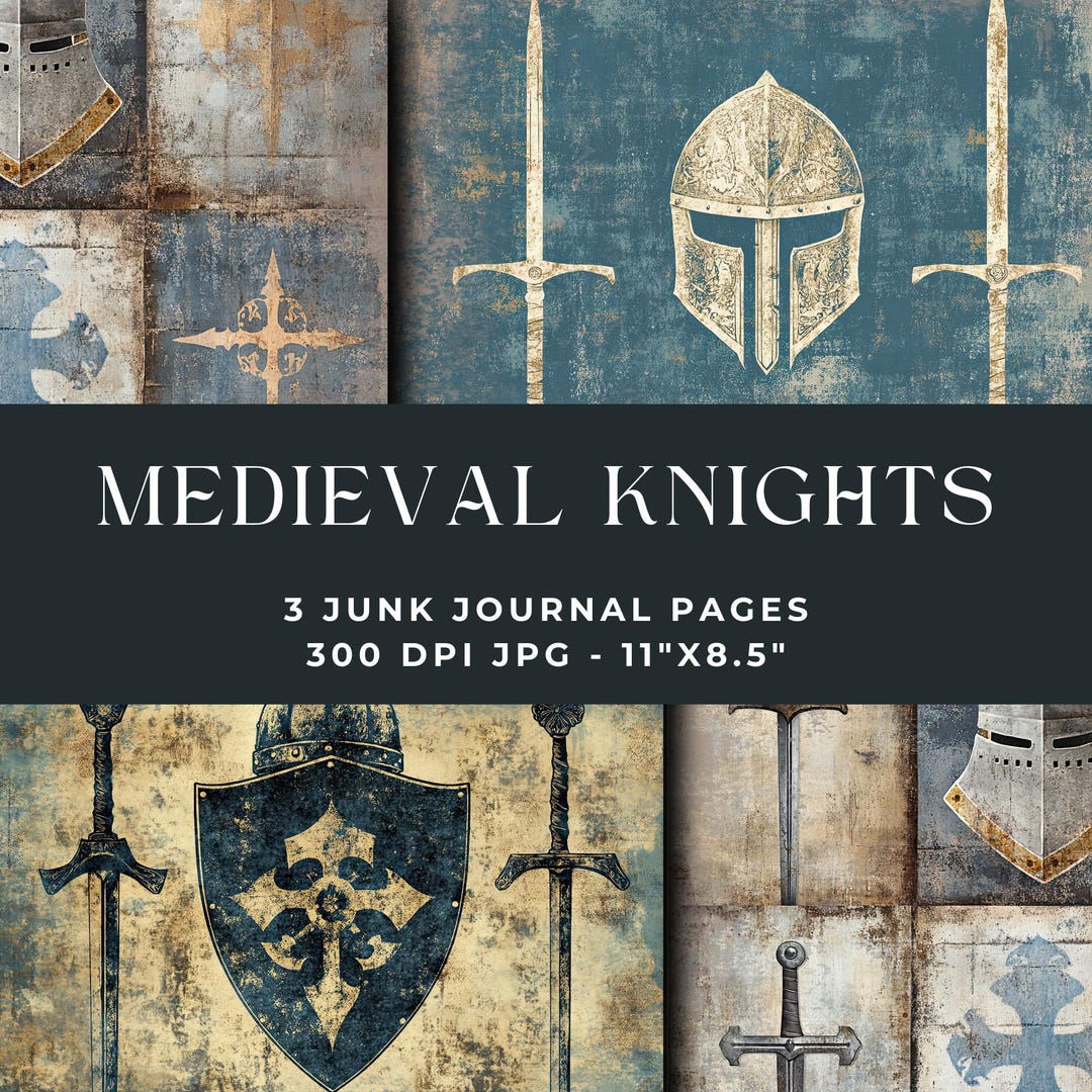Medieval Junk Journal, Junk Journal Kit, Printable Journal, Digital ...