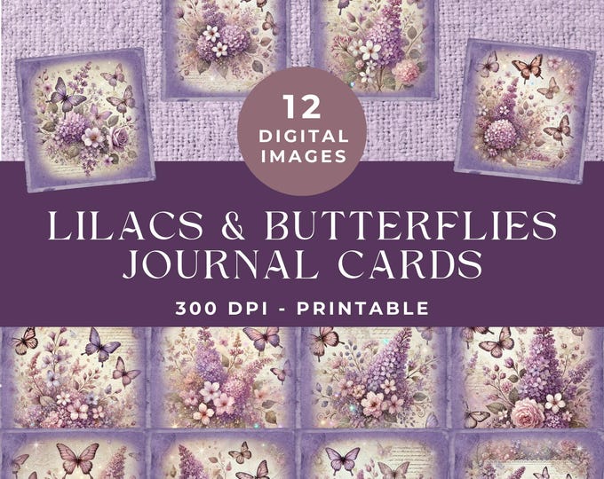Purple Dream Junk Journal Kit - Printable Journal Pages, Vintage ...
