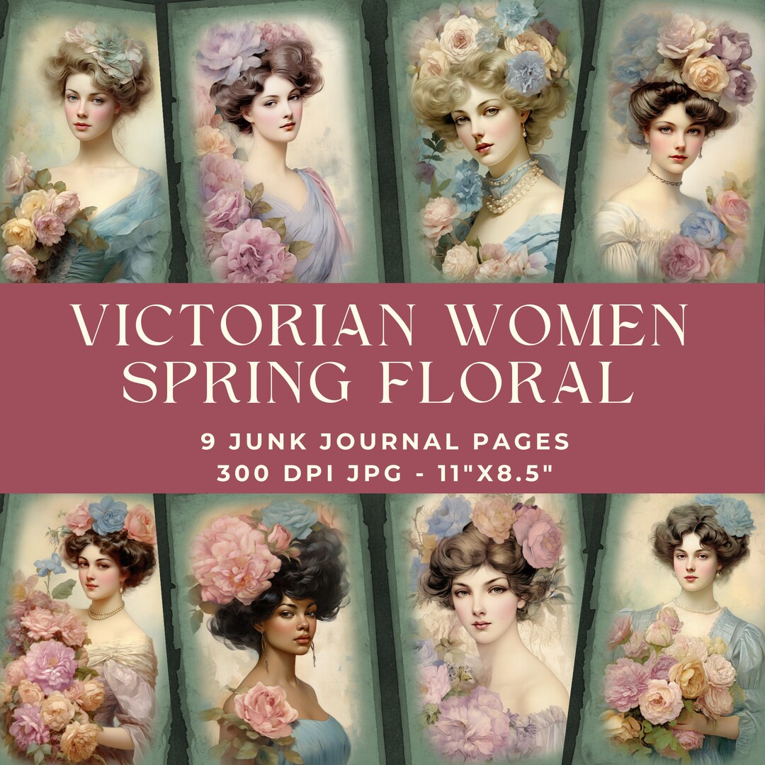 Victorian Women Junk Journal Pages, Victorian Ladies for Junk ...