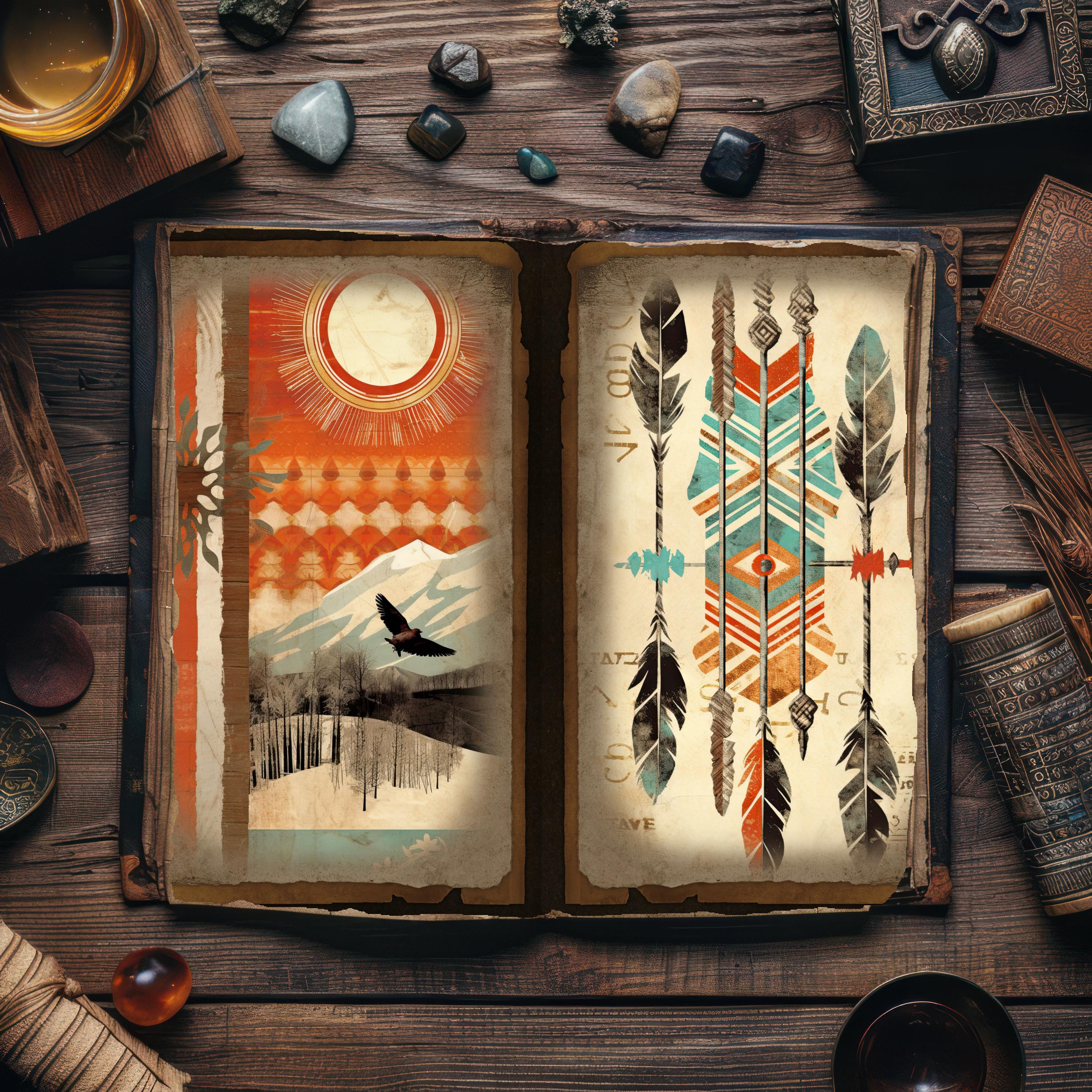 Sacred Shaman Junk Journal Page, Printable Journal, Digital Paper, Junk ...