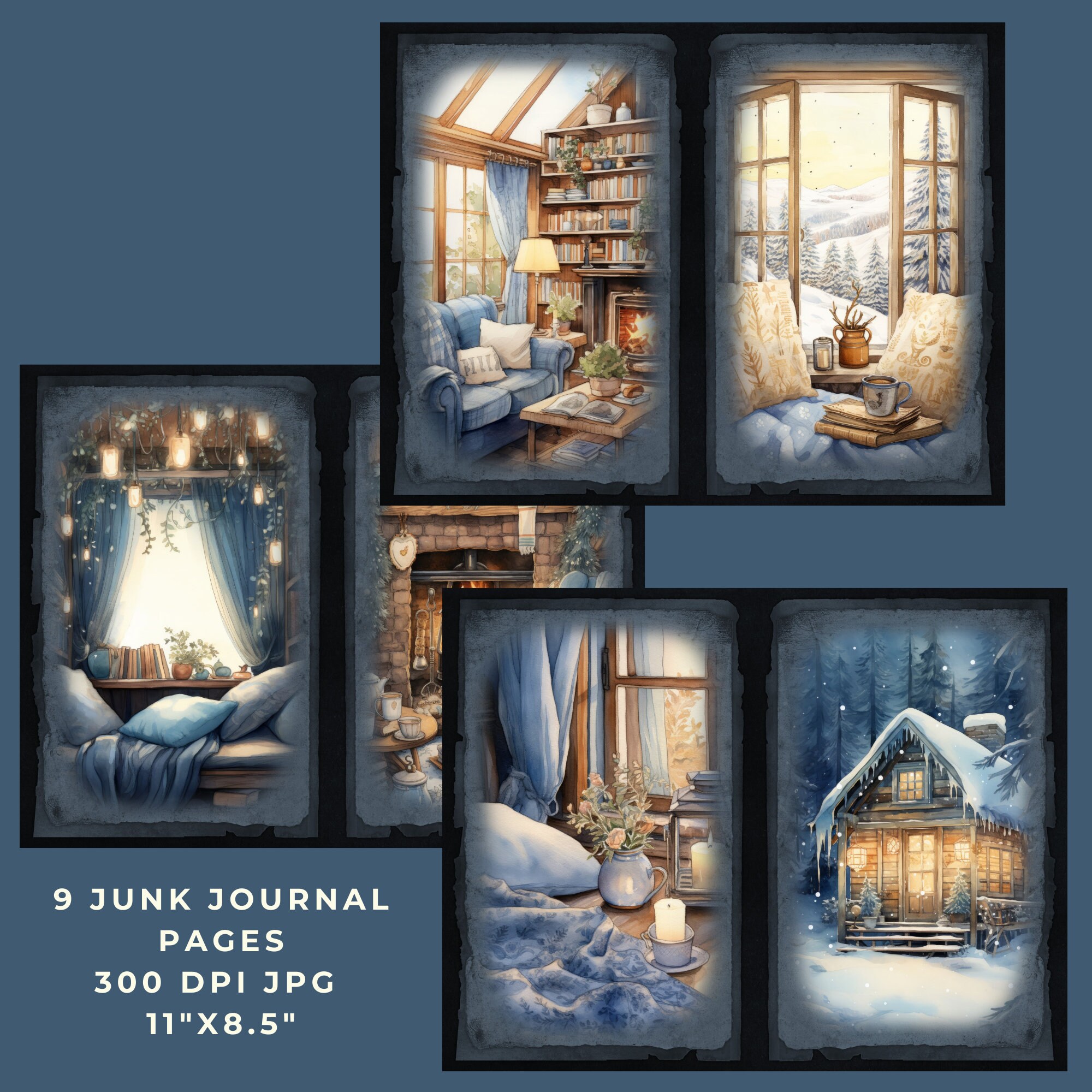 Winter Junk Journal, Hygge Journal, Junk Journal Kit, Junk Journal ...