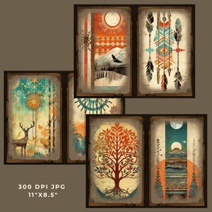 Sacred Shaman Junk Journal Page, Printable Journal, Digital Paper, Junk ...