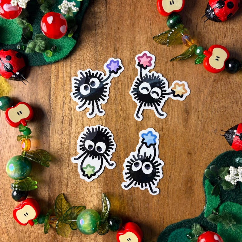 Ghibli Soot Stickers - Etsy