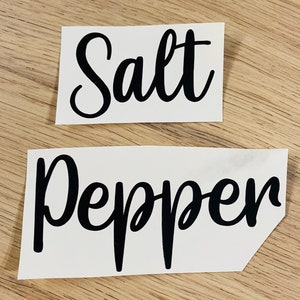 Salt and Pepper Labels - Etsy