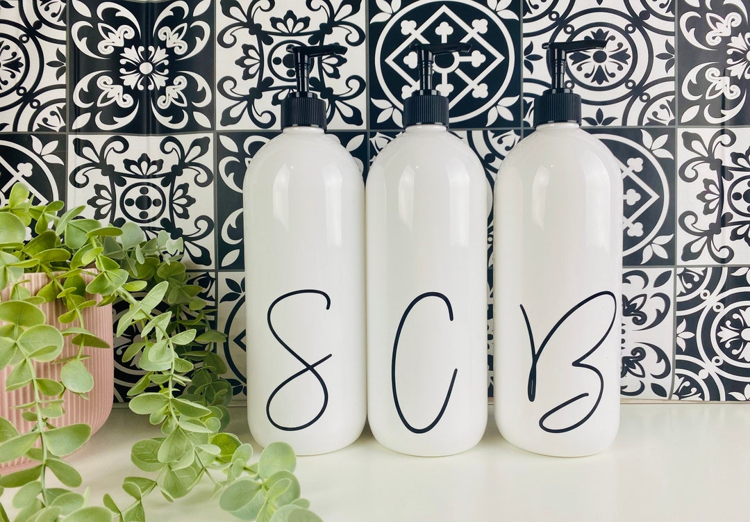 Initial Labels/ Shampoo Conditioner Body Wash Labels/ SCB Labels ...