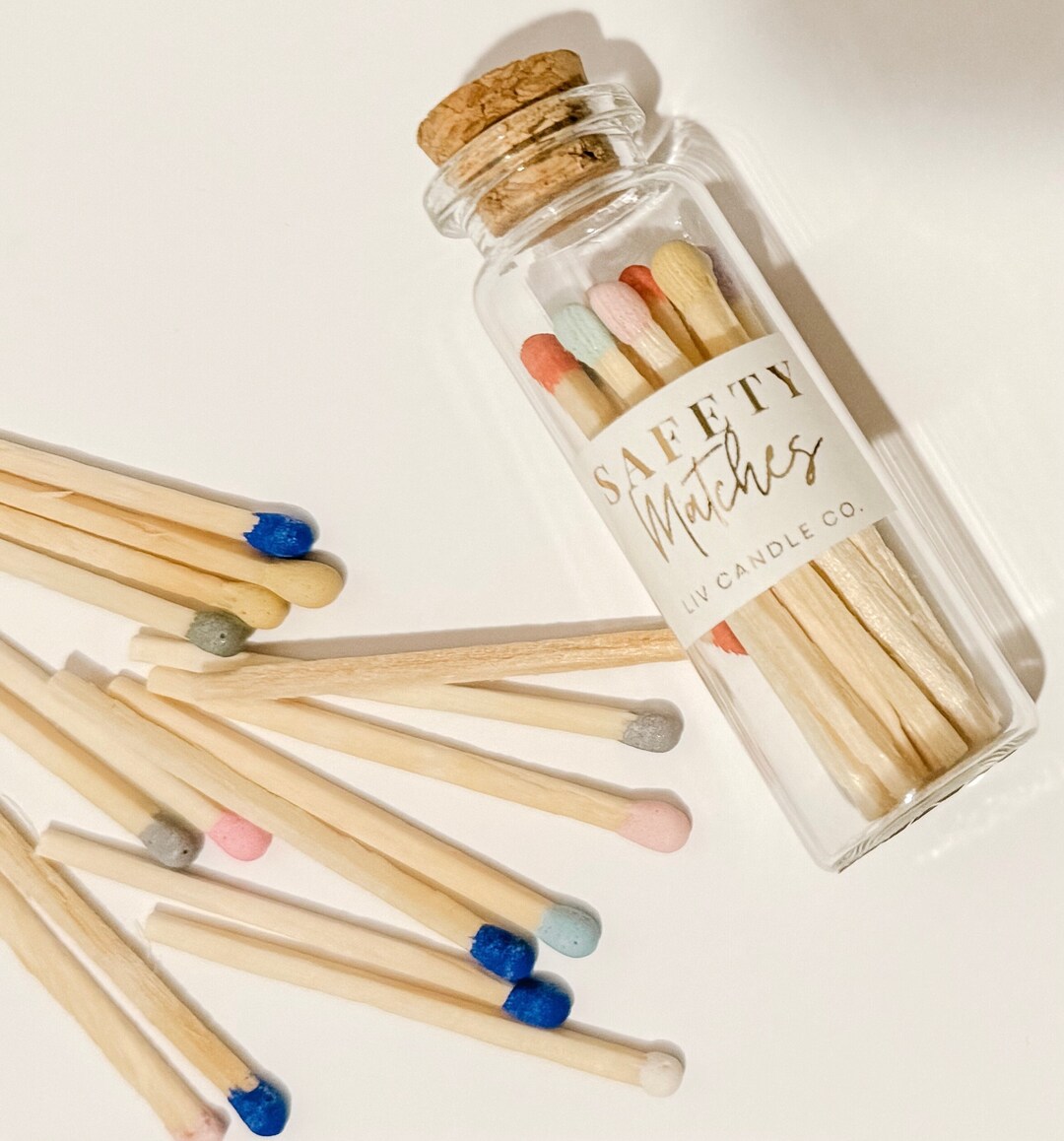 Matches for Candles | Matches in Glass Vile | 2 In. Wooden Matches ...