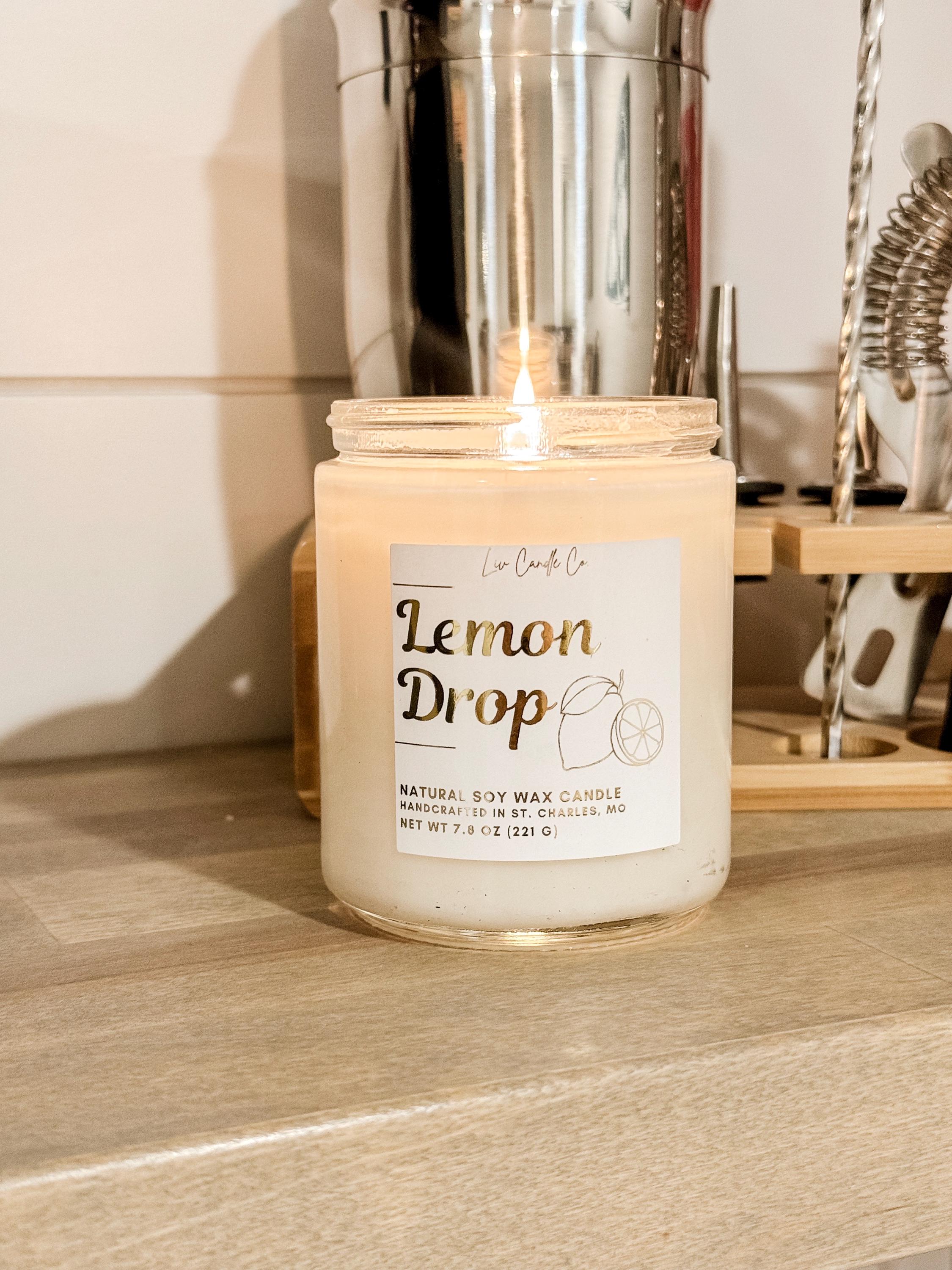 Lemon Drop Candle Scented Lemon Drop Fragrance Lemon Drop Martini ...