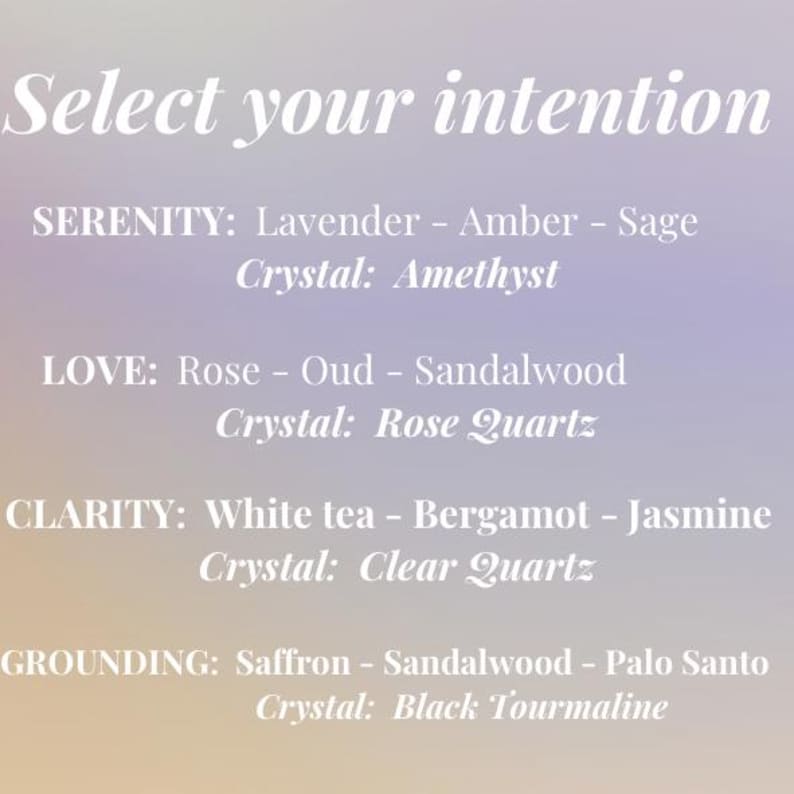 Crystal Intention Candles | Healing Crystal Candles | Manifestation ...