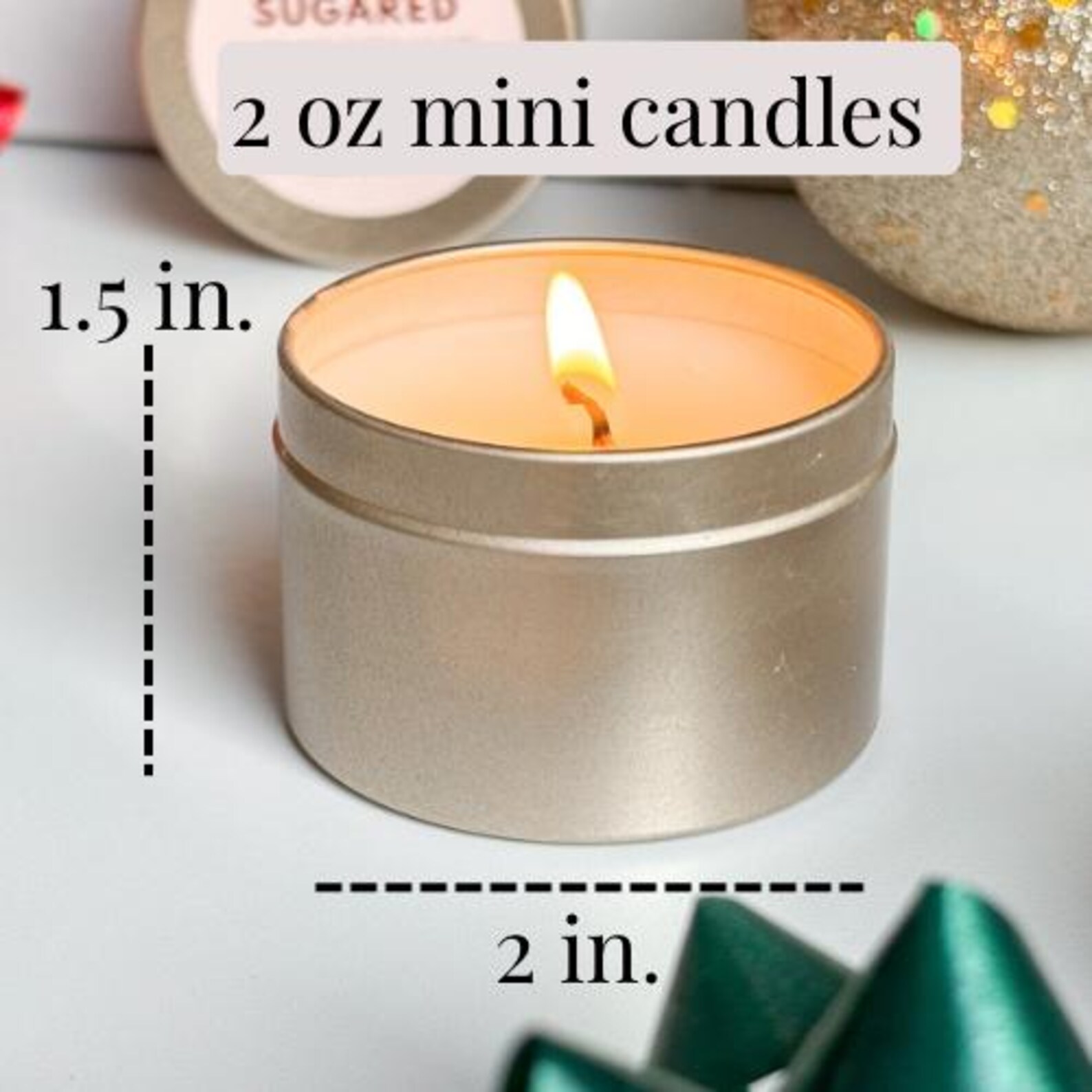 Mini Candles in Tin | 2 Oz Tin Candle | Bathroom Candle | Candles ...
