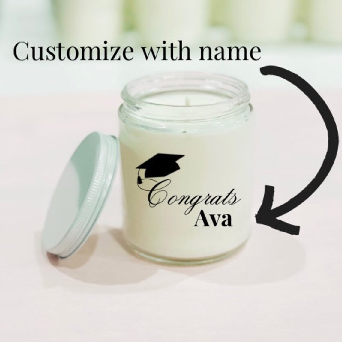 Graduation Gift Personalized Graduation Candle With Name Cute ...